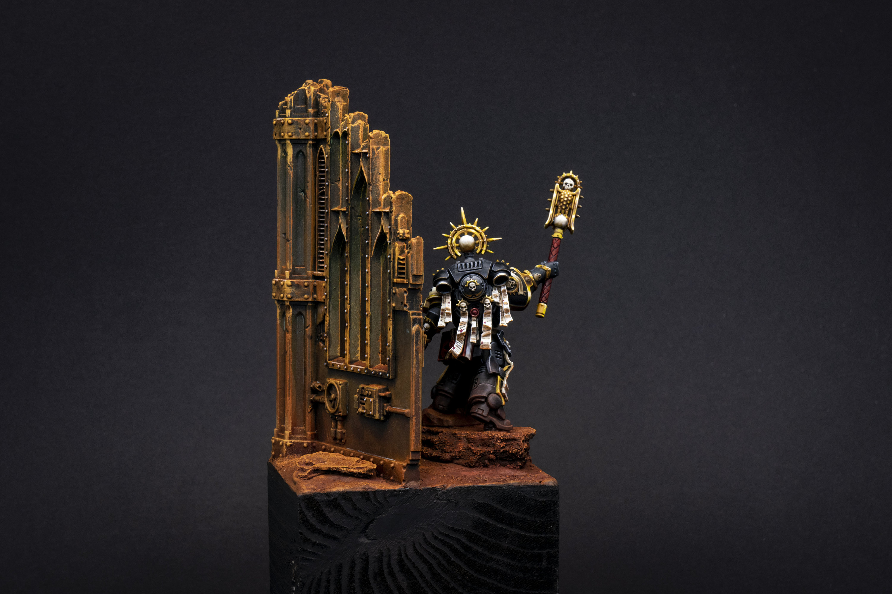 Indomitus Chaplain of the Black Templars DIORAMA - Etsy