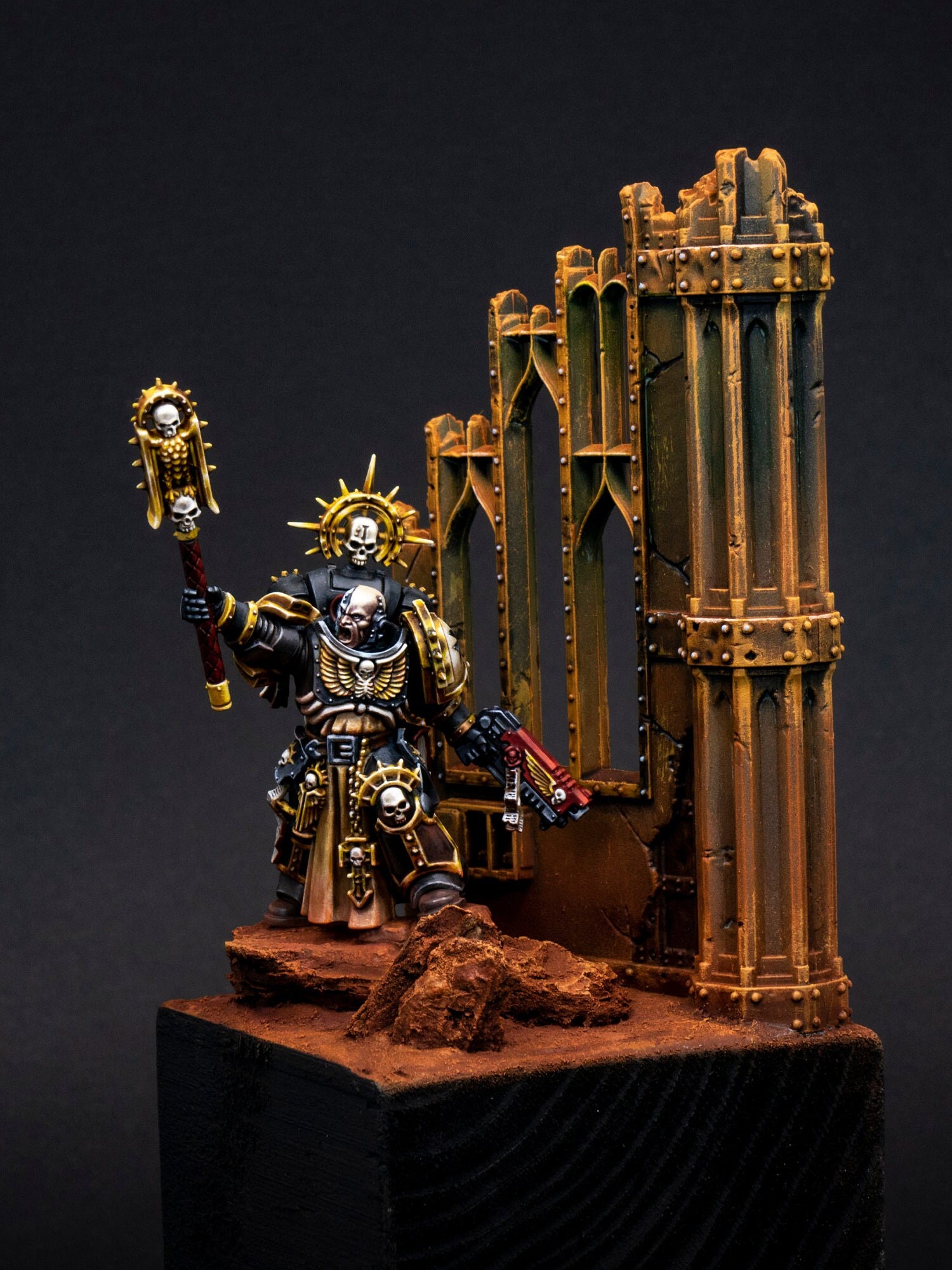 Indomitus Chaplain of the Black Templars DIORAMA - Etsy