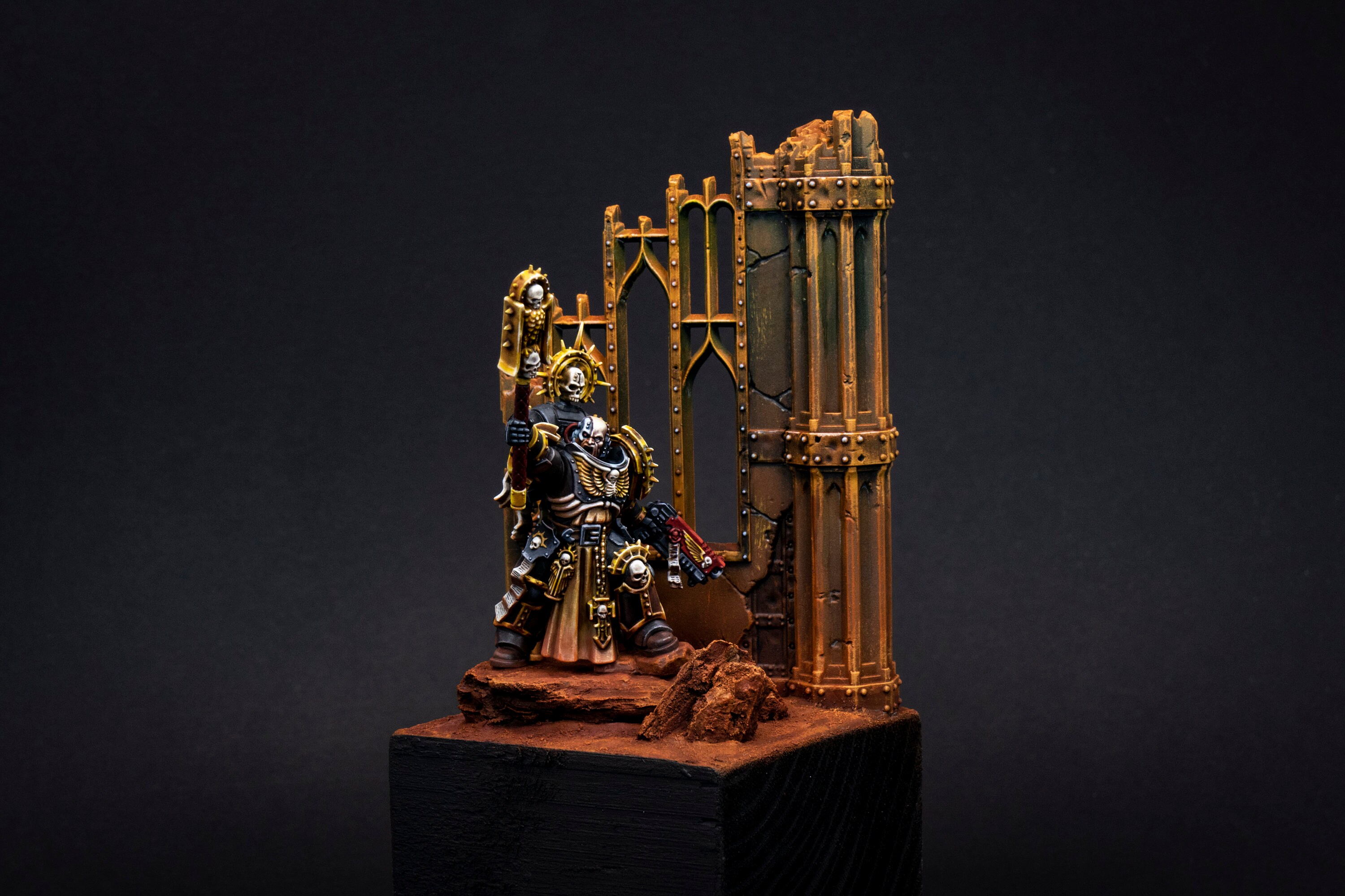 Indomitus Chaplain of the Black Templars DIORAMA - Etsy