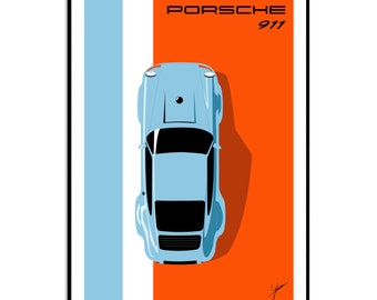Porsche 911 Hood Stripes | Etsy