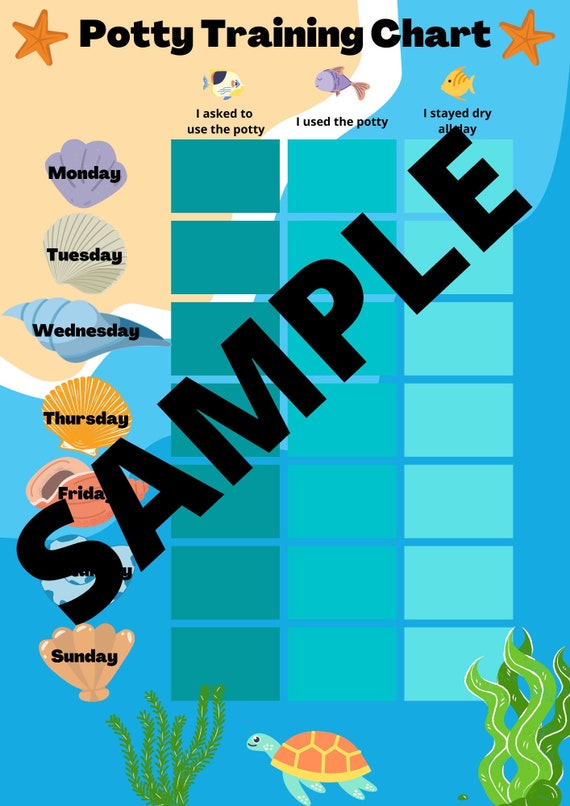Printable Potty Training Reward Chart - Etsy