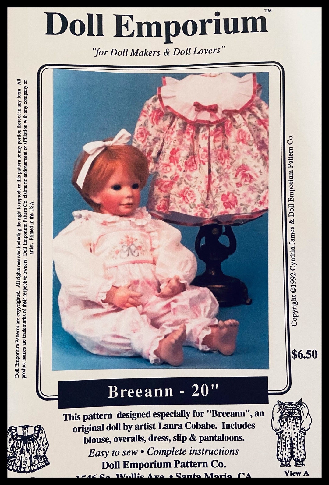 Doll Costume Pattern - Etsy