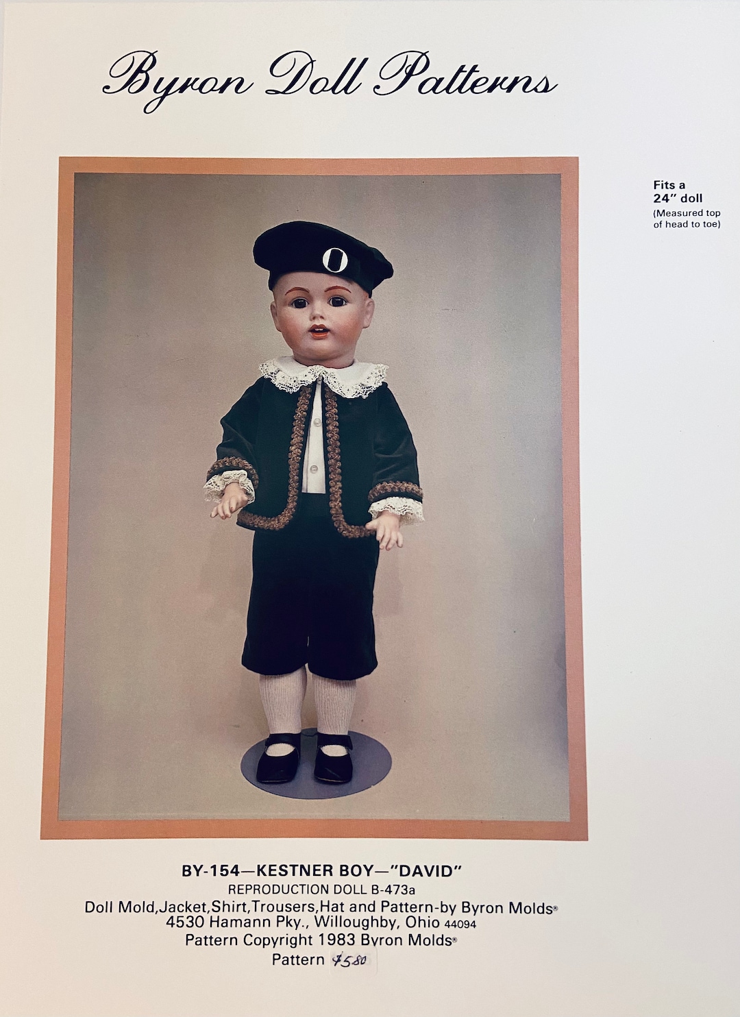 Byron Doll Pattern - Etsy