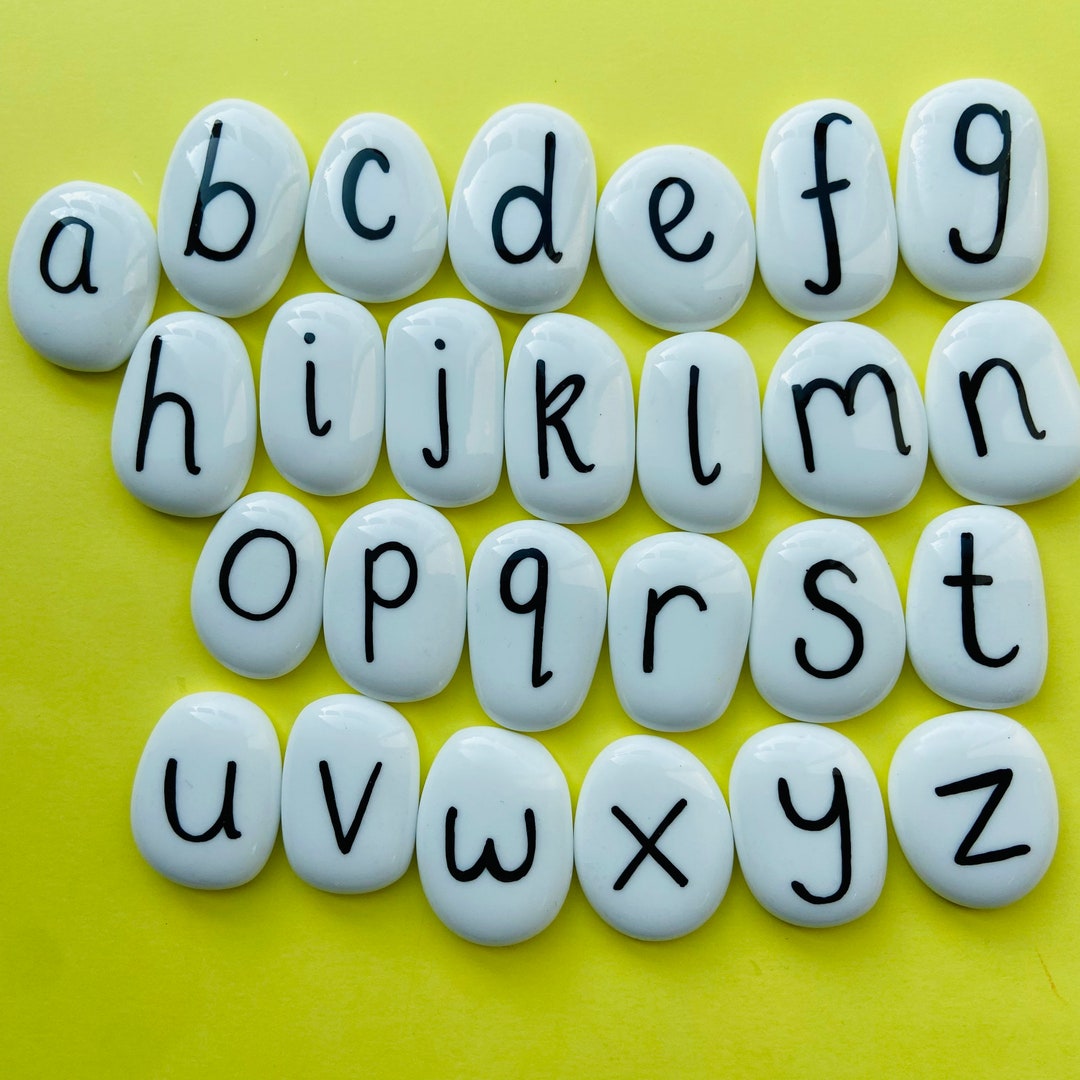 Mini Alphabet Story Pebbles 26 Alphabet Themed Hand Painted - Etsy