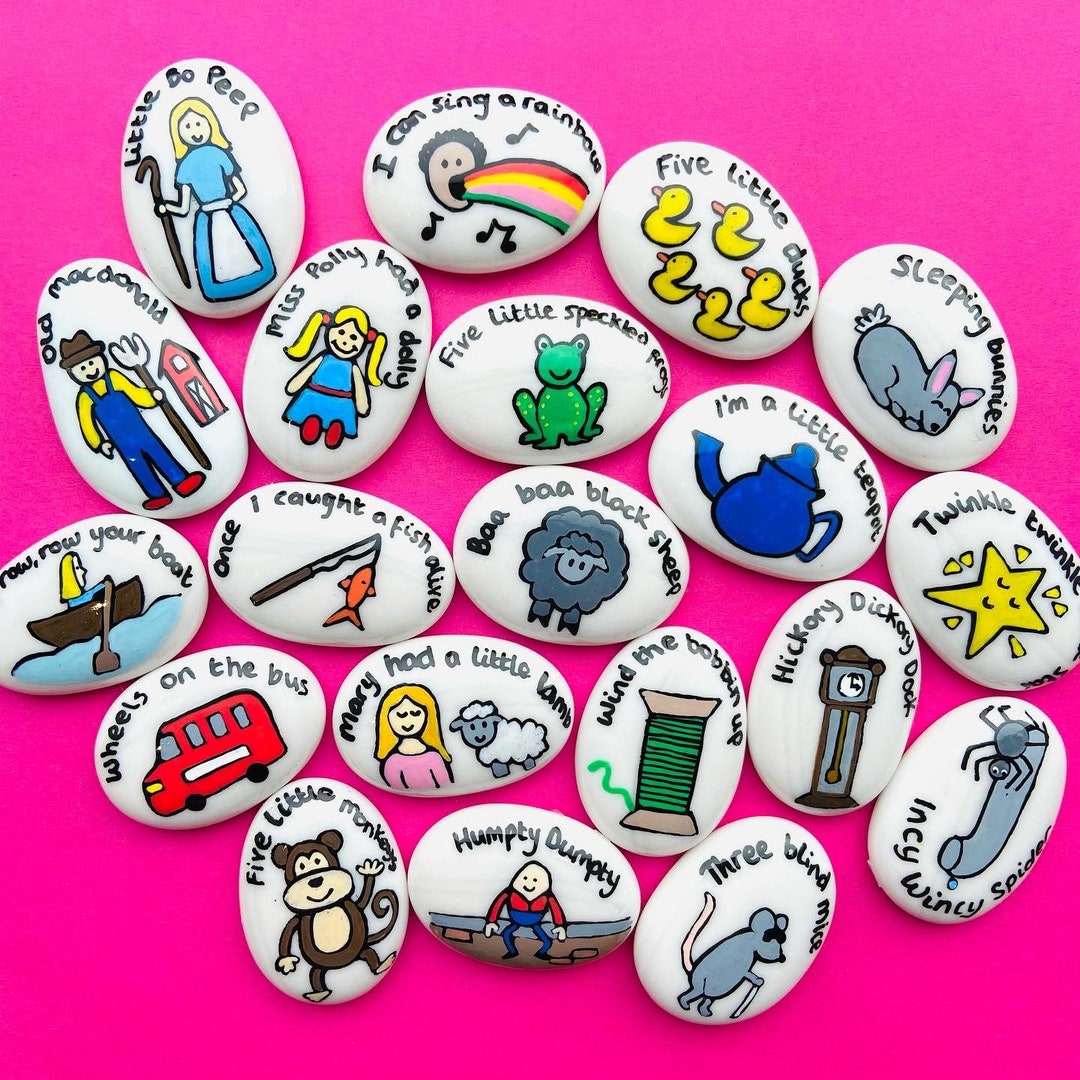Nursery Rhyme Story Stones Early Years Teacher Resources. - Etsy UK
