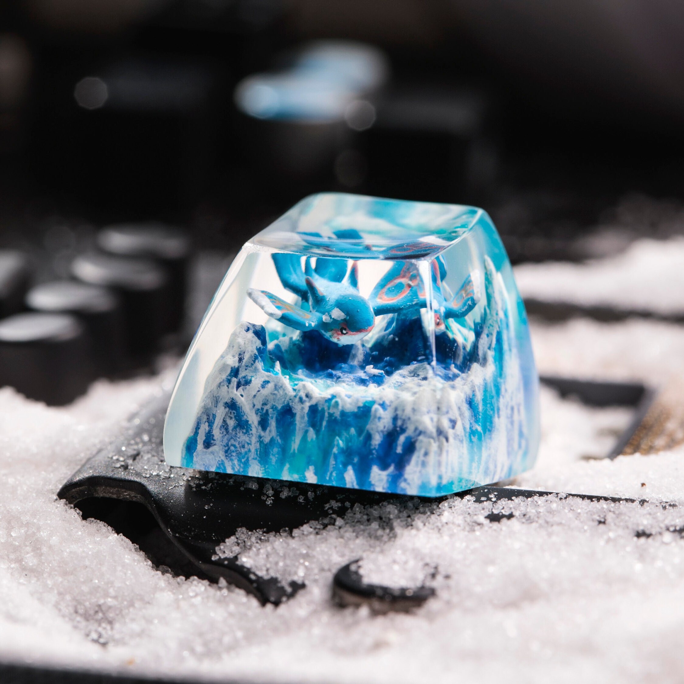 Kyogre Pokemon Custom Keycaps, Pokemon Keycap, Artisan Keycap, Cute ...