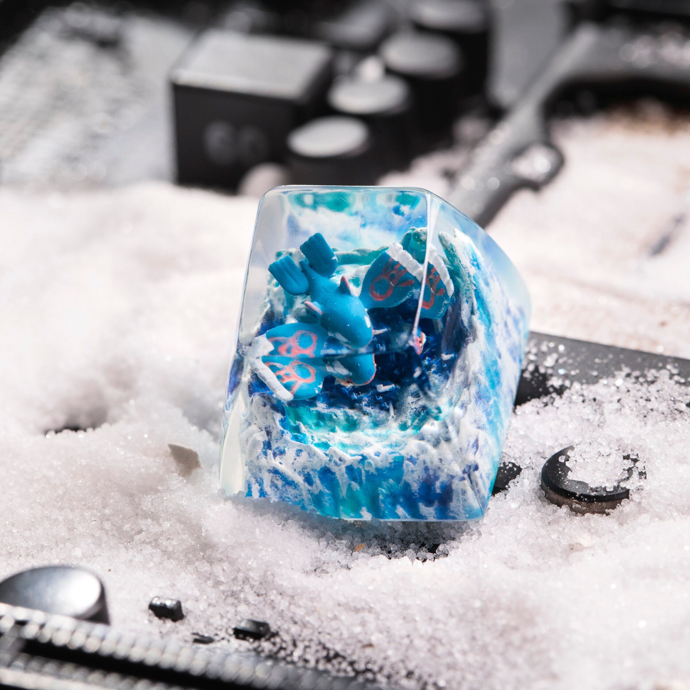 Kyogre Pokemon Custom Keycaps, Pokemon Keycap, Artisan Keycap, Cute ...