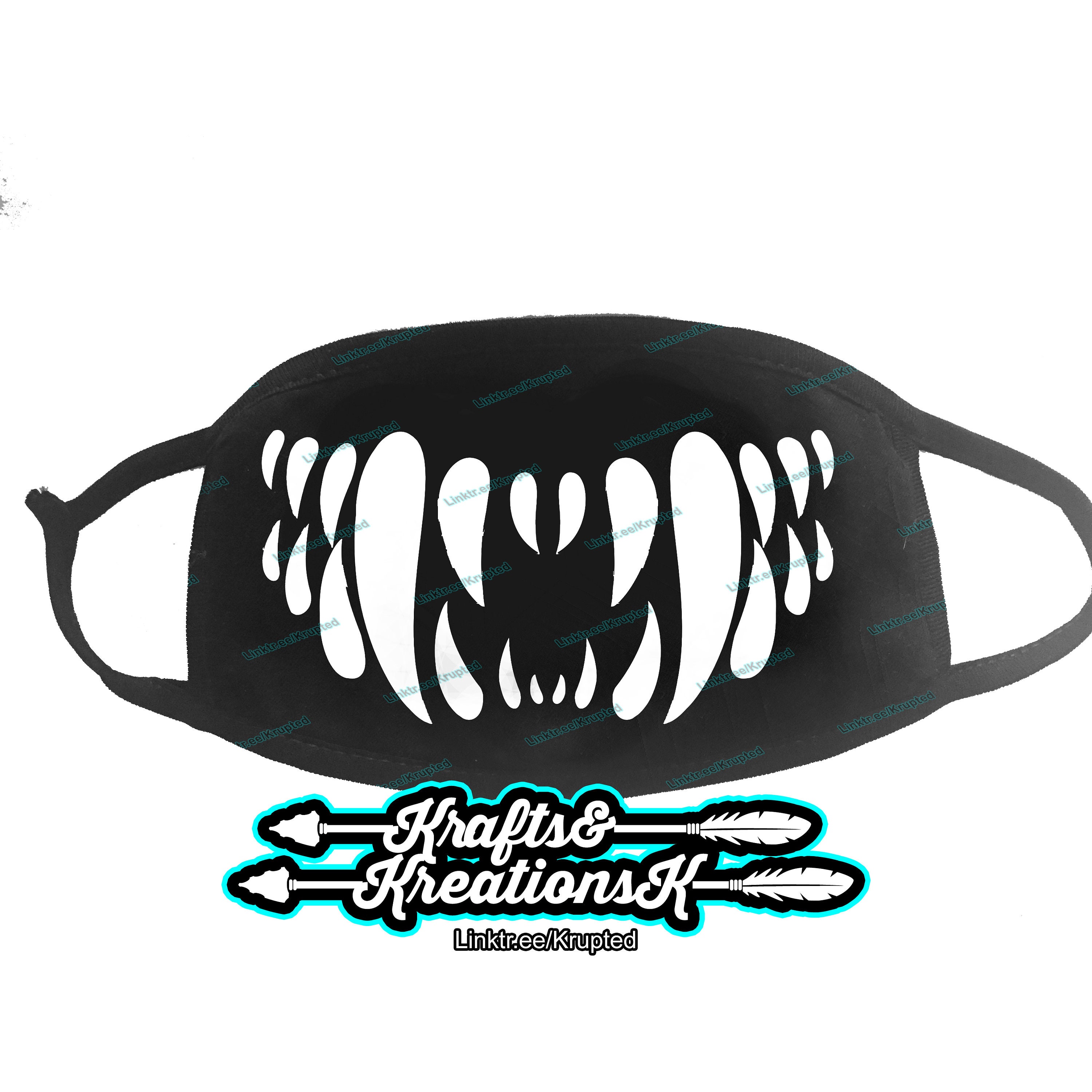 Alien Predator Fang Teeth Mouth Face Mask | Etsy