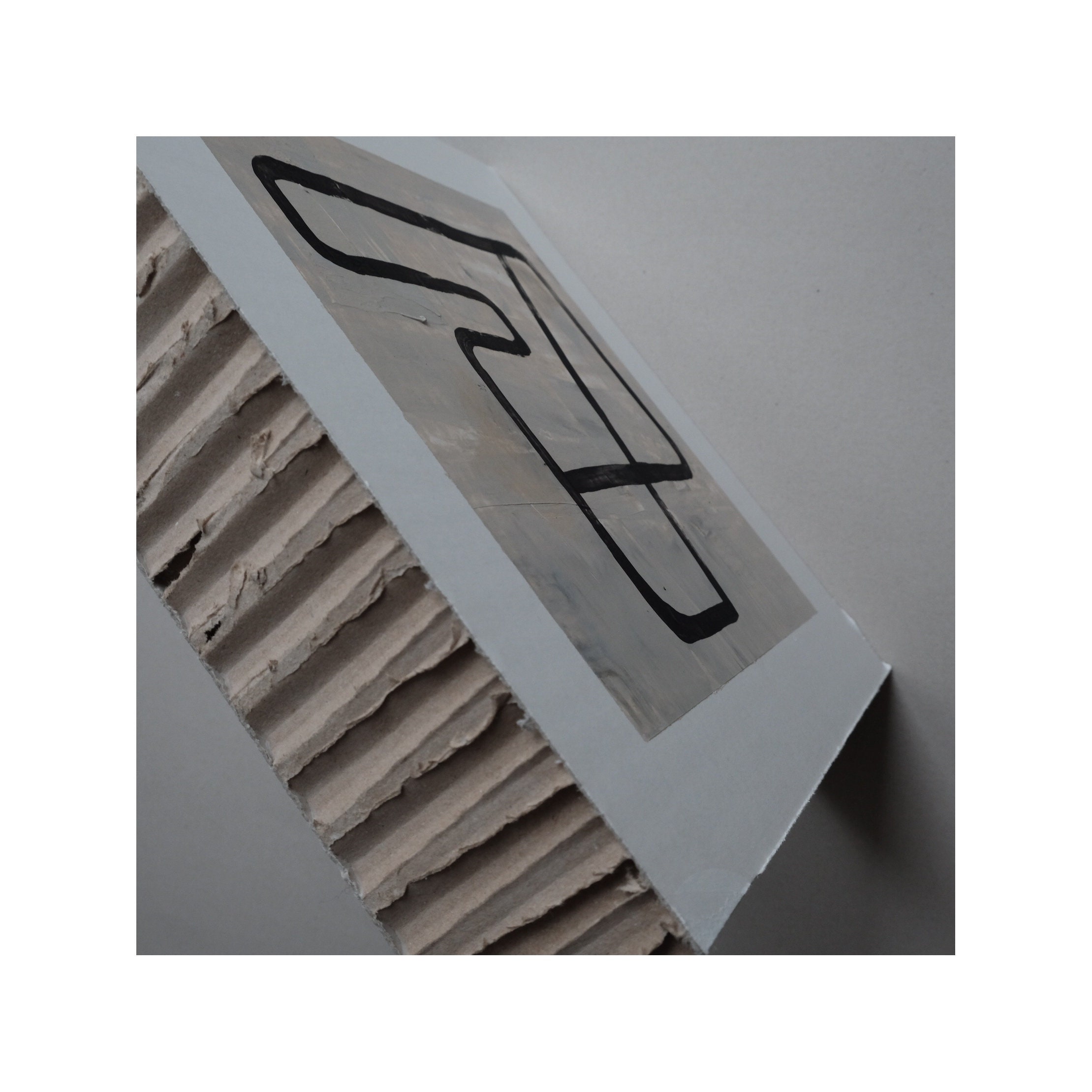 Shapes 9 acrylic on Cardboard Board minimalist, Geometric Painting ...