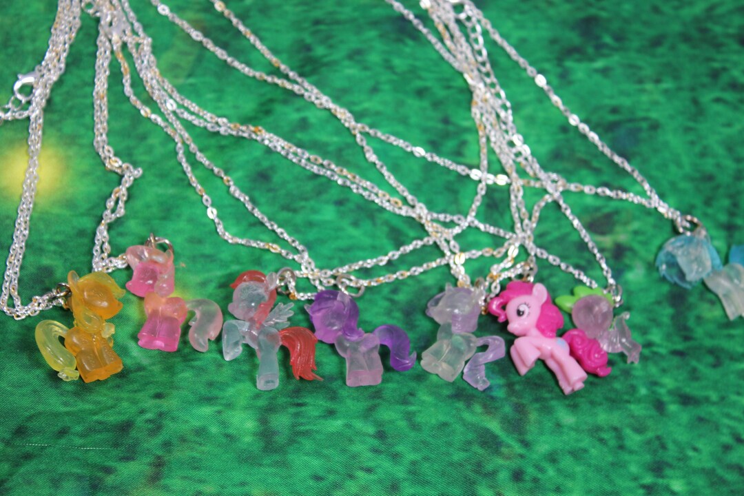 MLP G4 Squishy Pop My Little Pony Upcycled to Necklaces. Pinkie Pie ...