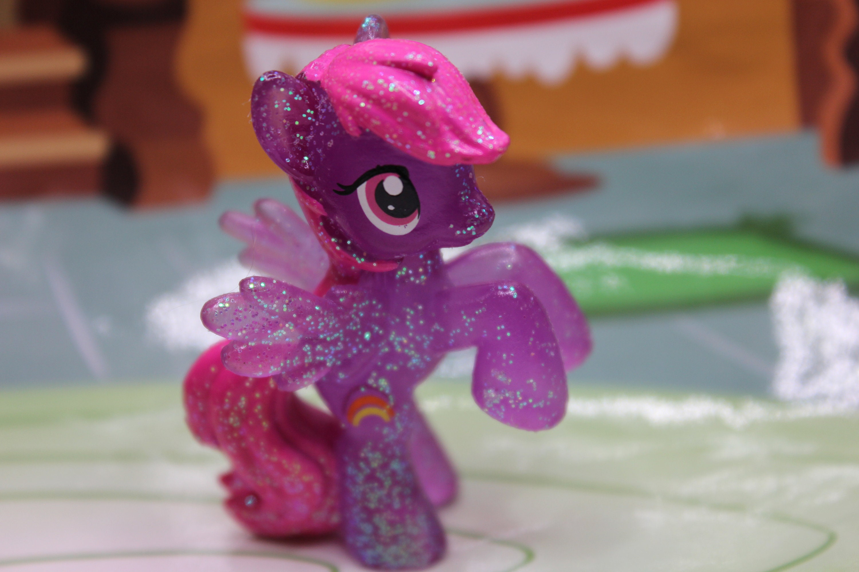 MLP My Little Pony G4 Mini Glitter Ponies Blind Bag Ponies Green Jewel ...