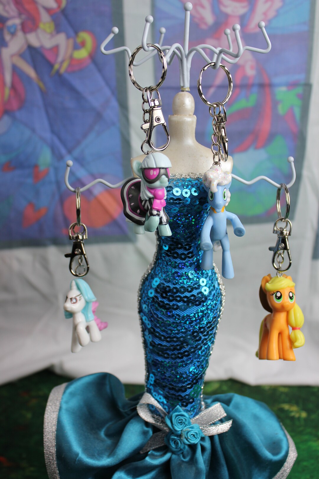 G4 MLP My Little Pony Mini Keyring Bag Charm. Applejack With Hat ...