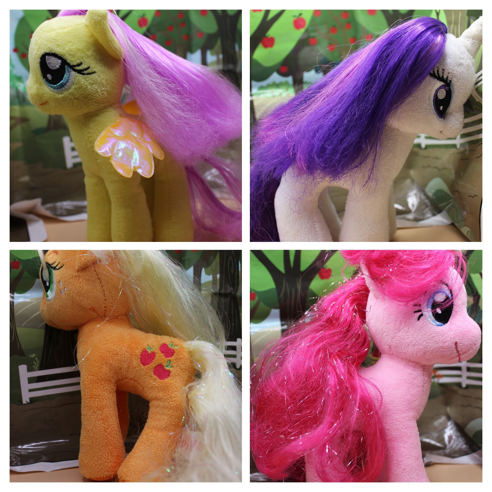 Ty Mini My Little Pony MLP Plushies 7 Preloved, G4, Applejack ...