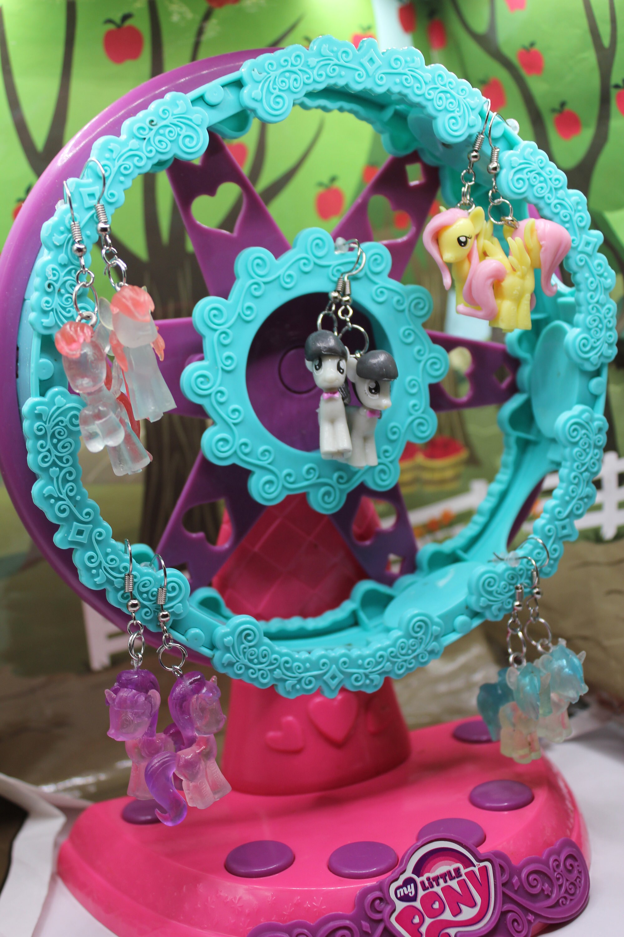 My Little Pony Squishy Pops Upcycled to Drop Earrings Solid Pops ...