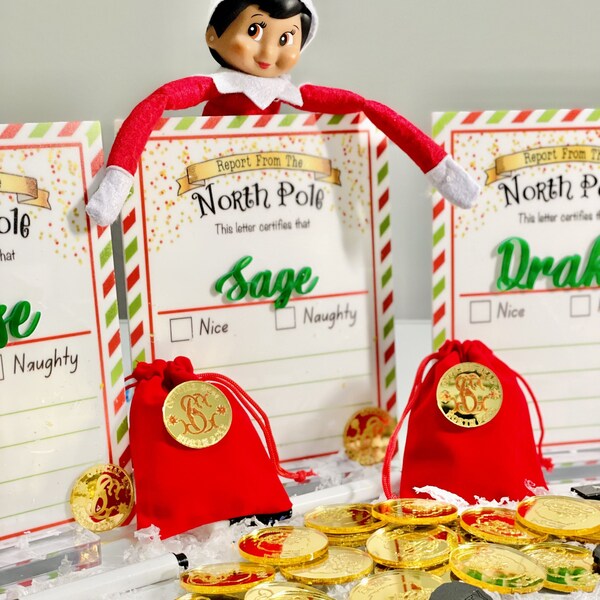 Santa Report Card - Etsy