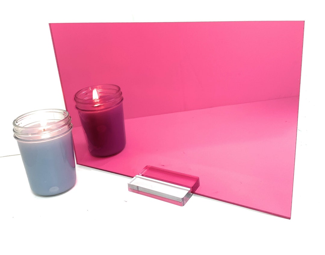 Delightful Details Mirror Pink Acrylic Sheet, 12"x20" 1/8 Thick. Ideal ...