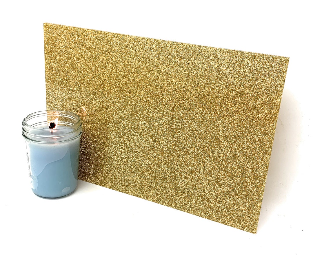 Gold Glitter Acrylic Sheet, Glowforge Laser Safe Sheet Cast Acrylic, 12 ...