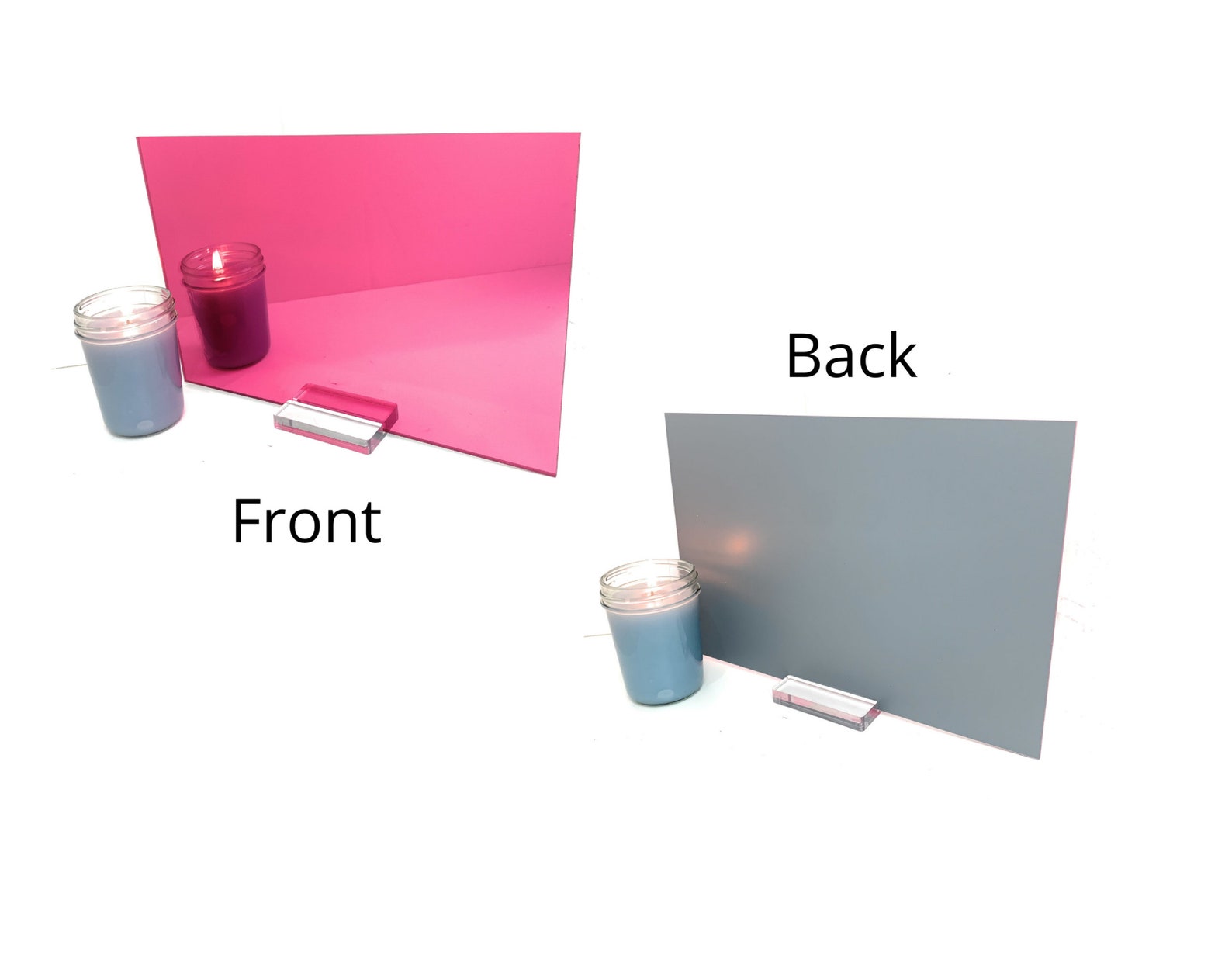 Delightful Details Mirror Pink Acrylic Sheet, 12"x20" 1/8 Thick. Ideal ...