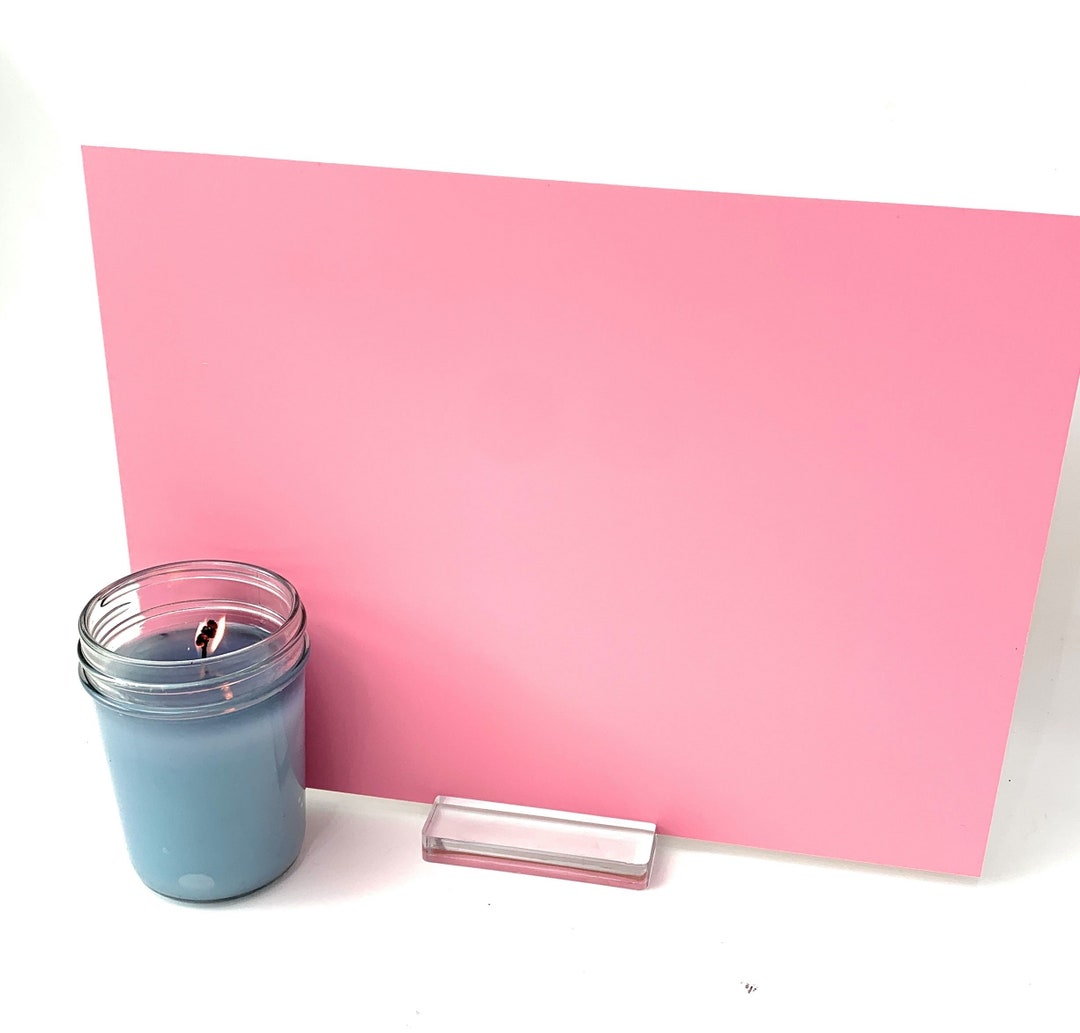 Pastel Pink Acrylic Sheet 12"x20" 1/8" Thick- Glowforge, Laser Cutting ...