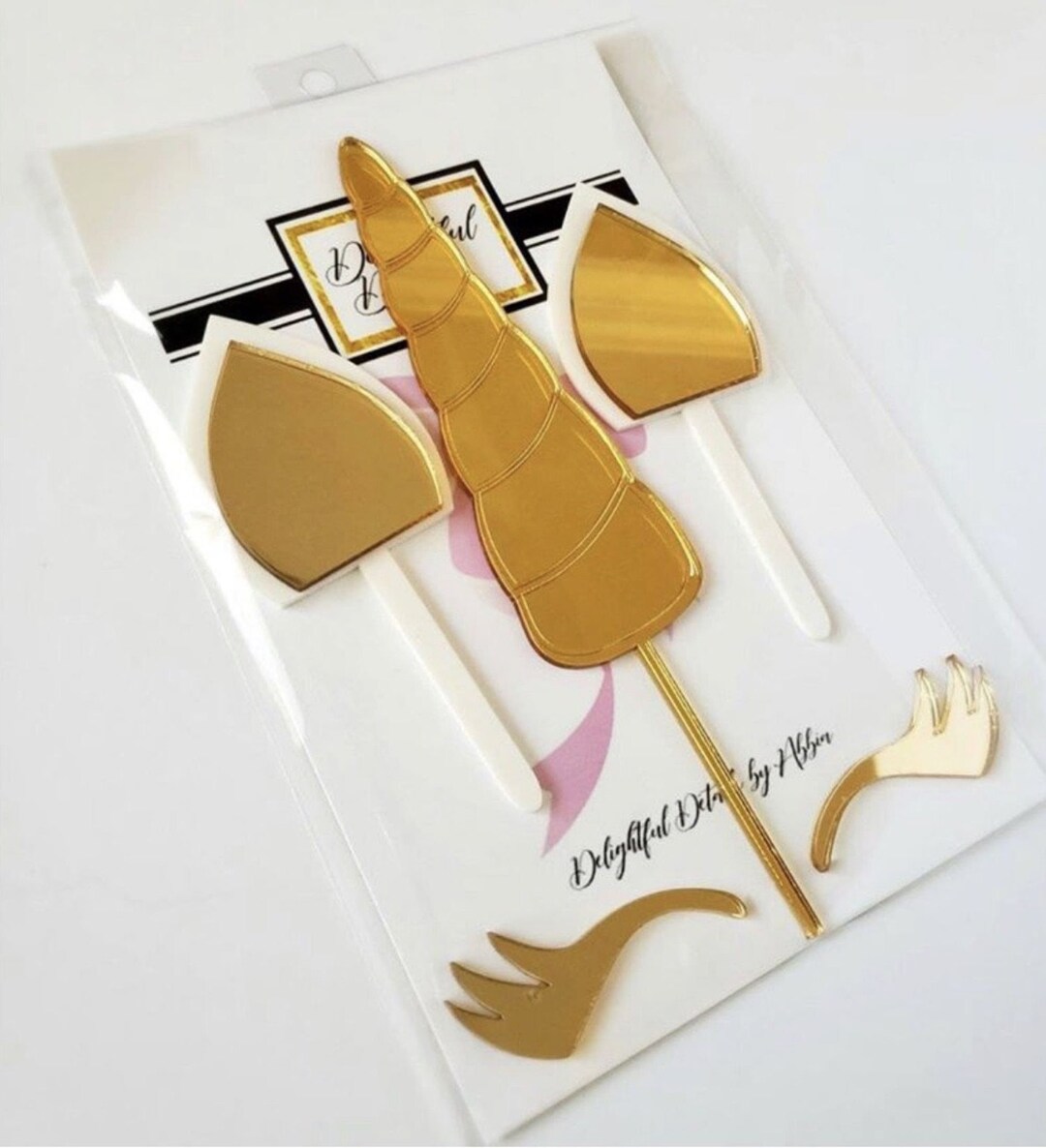 Unicorn Acrylic Topper Set, Cake Topper, Party - Etsy