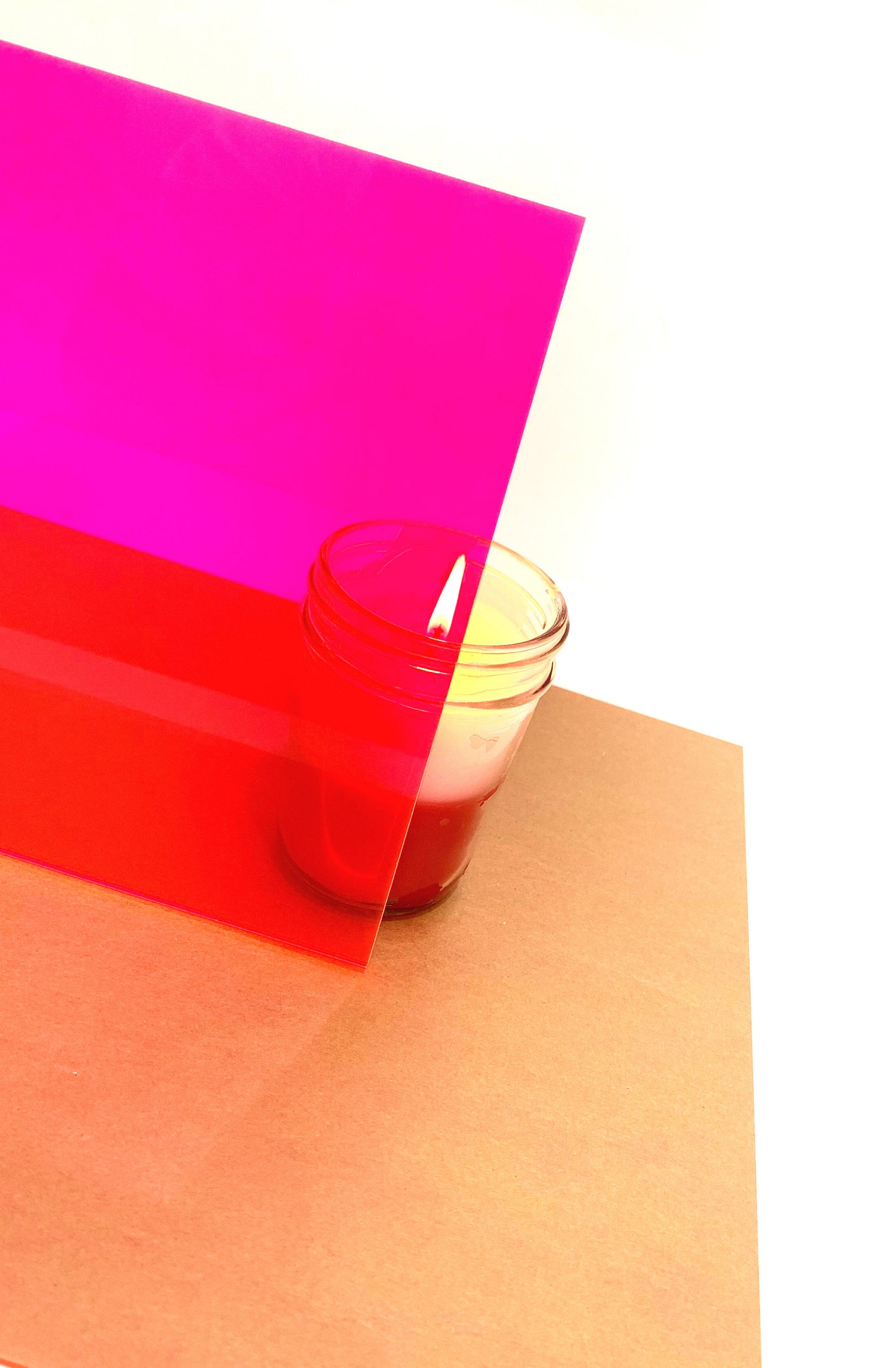 Delightful Details Fluorescent Orange Acrylic Sheet 12in X 20in 1/8in ...