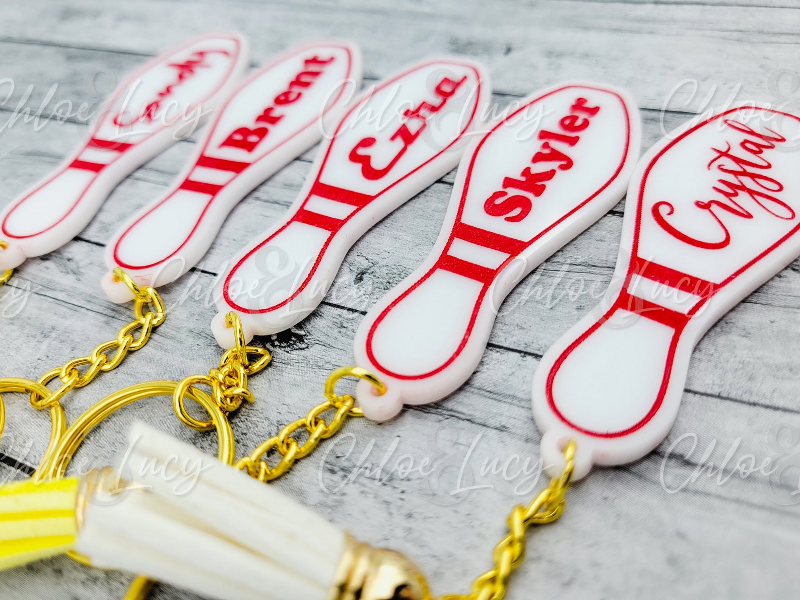 Bowling Pin Keychain Custom Name Personalized Team Gift - Etsy