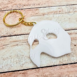 Phantom of the Opera Keychain Broadway West End Musical Romance Mask ...