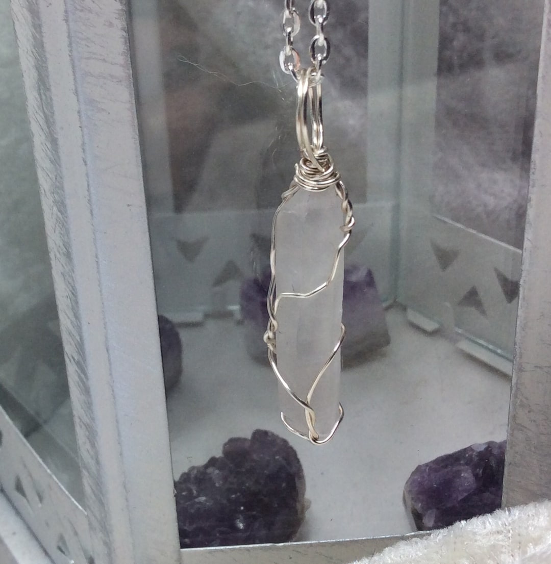 Raw Natural Quartz Crystal Necklace Shard Pendant Mystical - Etsy
