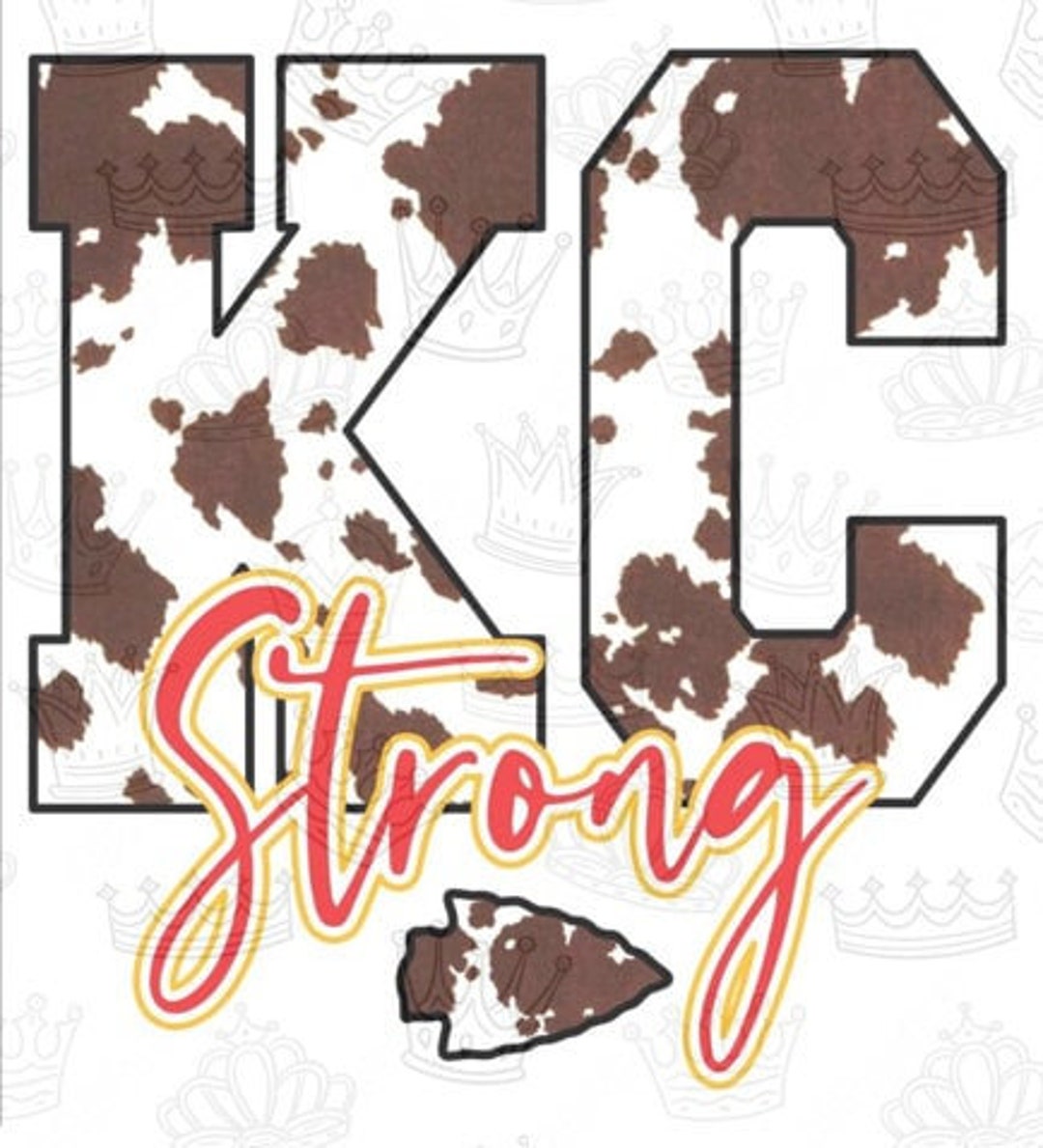 KC Chiefs Strong | DTF Transfers | Ready to Press Direct to Film ...