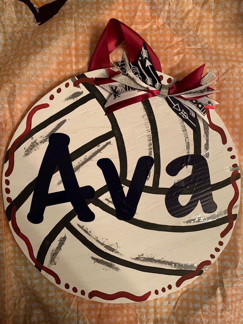 Volleyball Door Sign - Etsy