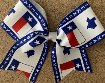 Texas Cheer Bow - Etsy
