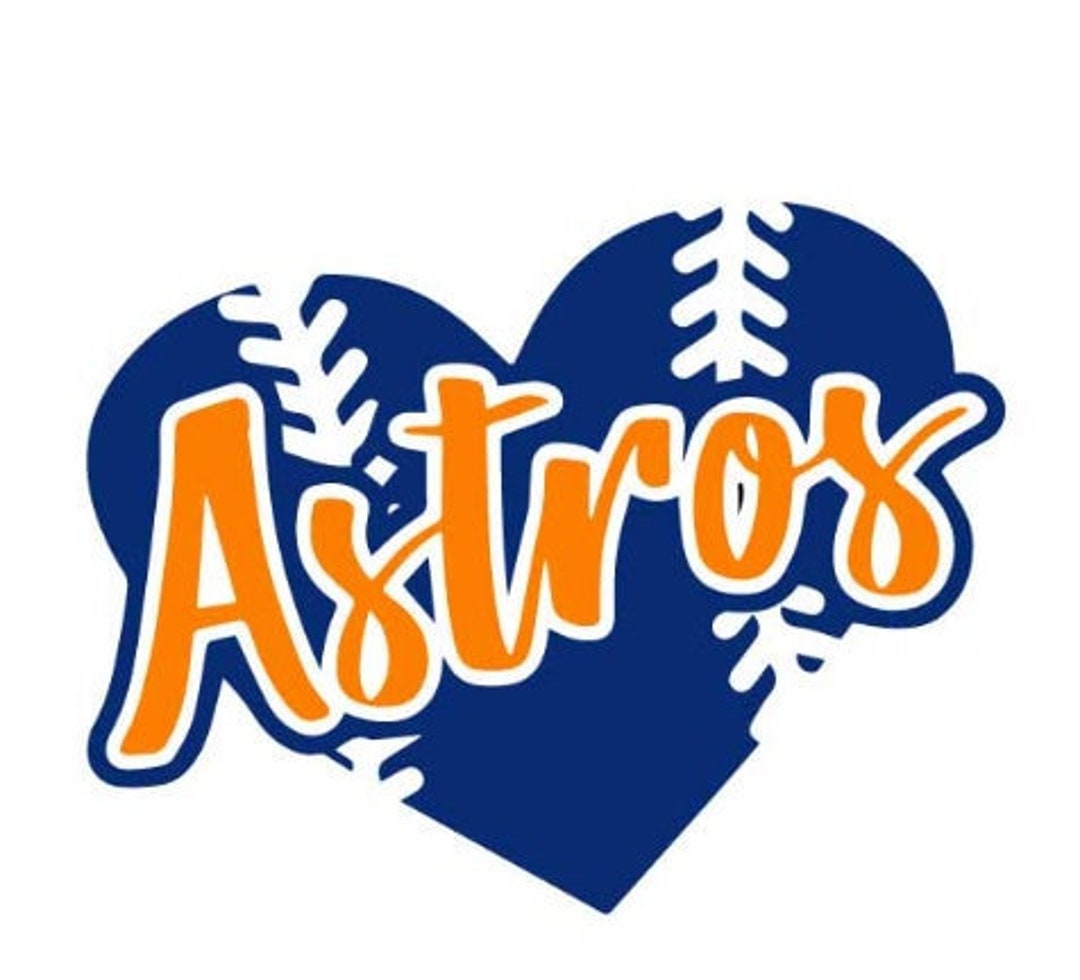 HOUSTON ASTROS Heart | DTF Transfers | Ready to Press Direct to Film ...