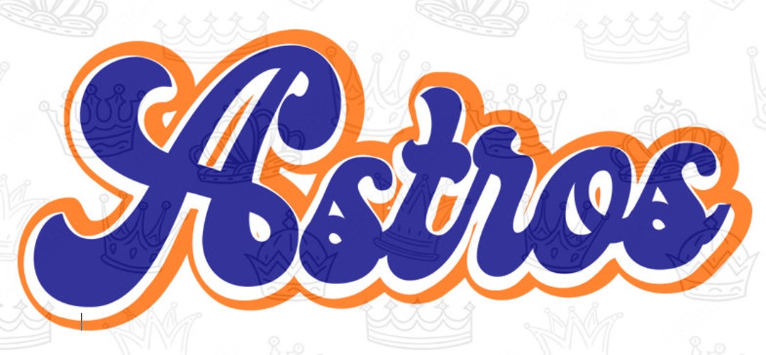 HOUSTON ASTROS Script Letters | DTF Transfers | Ready to Press Direct ...