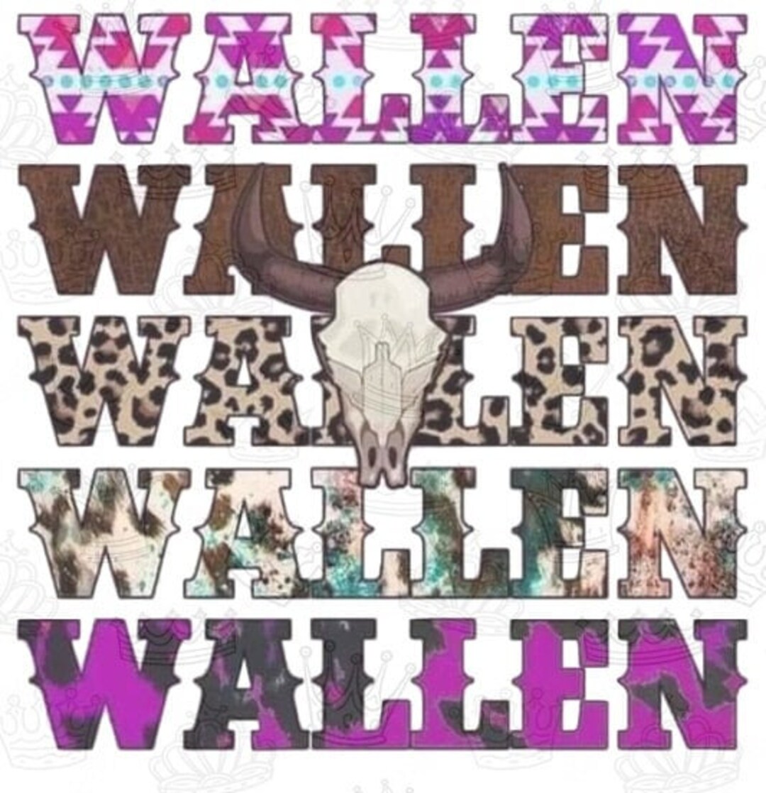 WALLEN | DTF Transfers | Ready to Press Direct to Film Transfer | Quick ...