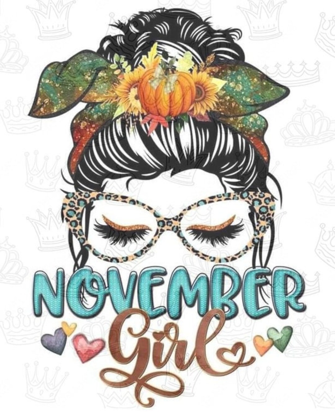 November Girl | DTF Transfers | Ready to Press Direct to Film Transfer ...