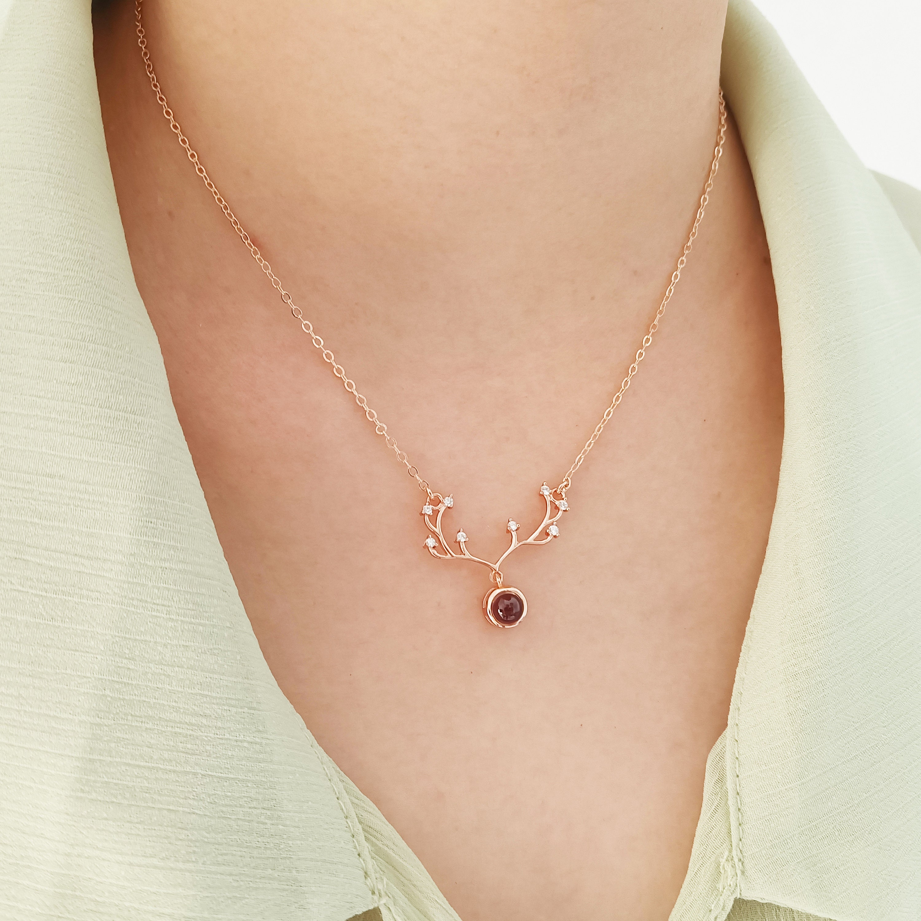 Personalized Projection Photo Necklacecustom Photo - Etsy