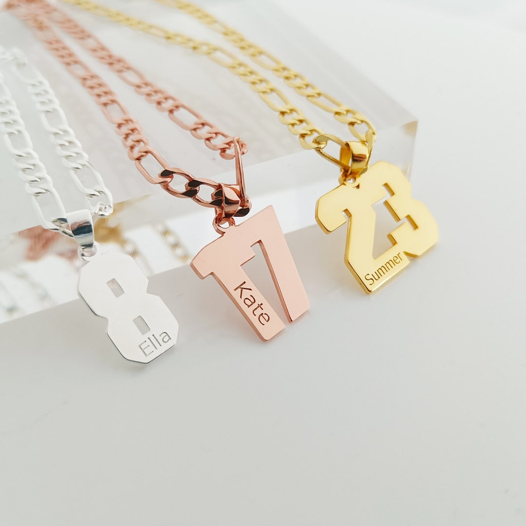 Personalized Number Necklace,lucky Number Necklace,custom Number ...