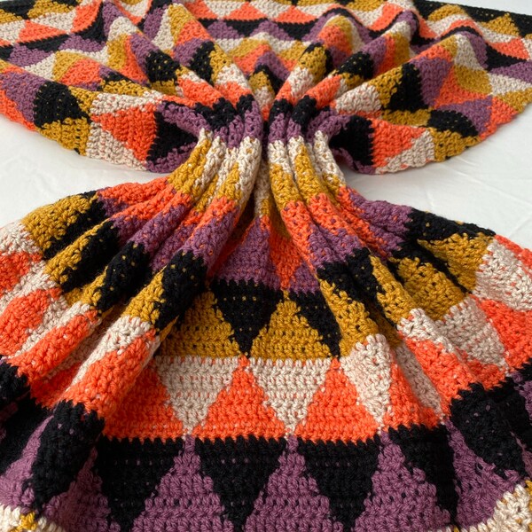 Crochet Aztec Afghan - Etsy