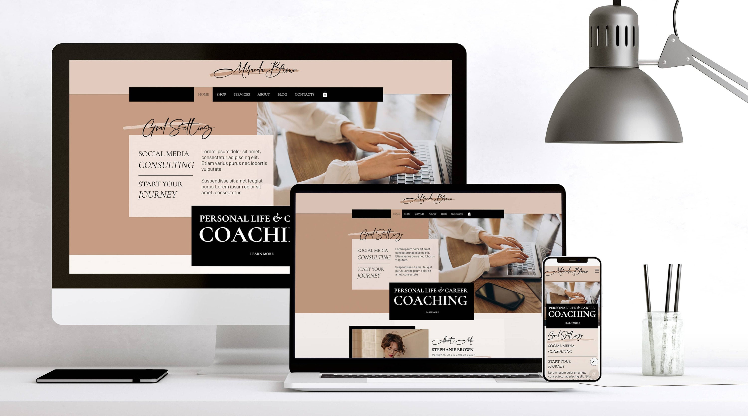 Wix Website Template Wix Template Custom Website Creative - Etsy