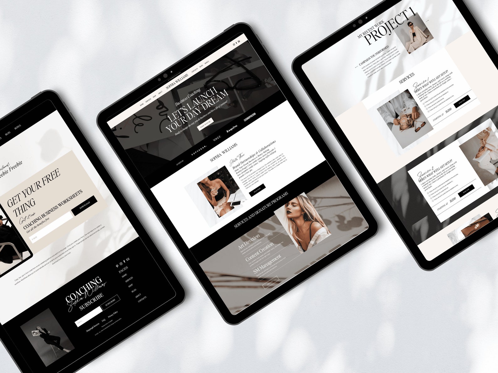 Showit Web Template, Showit Template, Social Media Manager ...