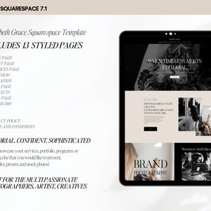 Photography Squarespace Template, Photography Portfolio Template ...
