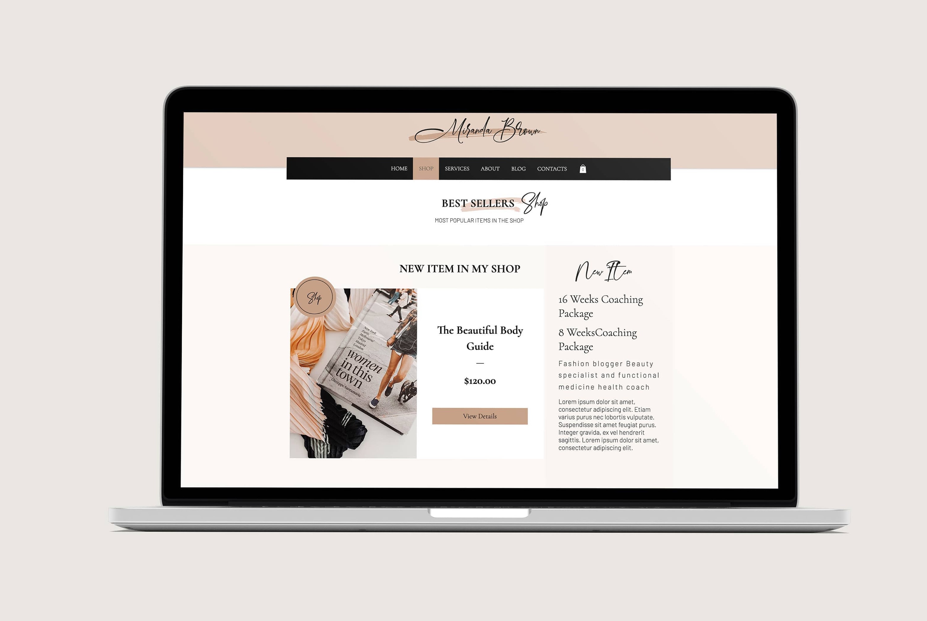 Wix Website Template Wix Template Custom Website Creative - Etsy