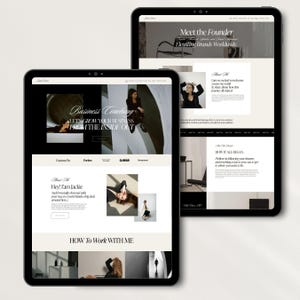 Square Space Website Template, Squarespace Coaching Template, Portfolio ...