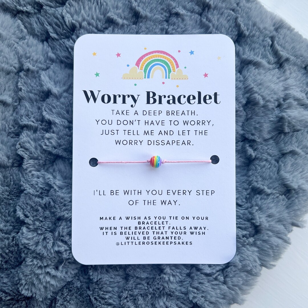 Worry Bracelet Mental Health Positivity Letterbox Gift - Etsy