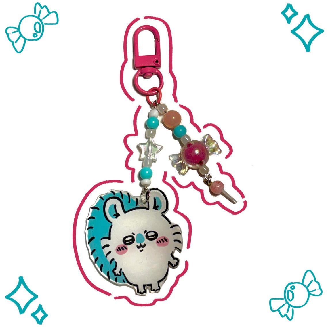 Momonga Keychain From Chiikawa - Etsy