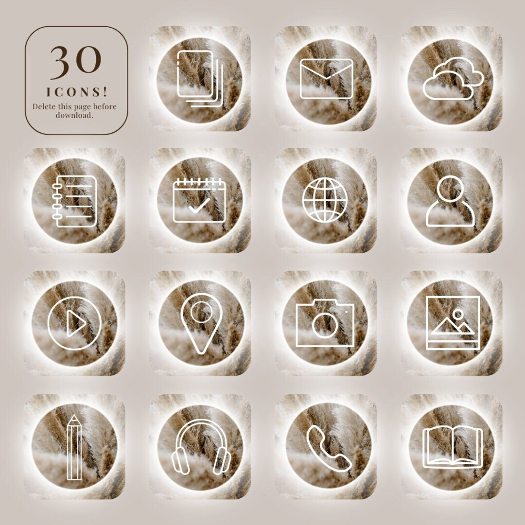 30 App Icons for IOS and Android - Etsy