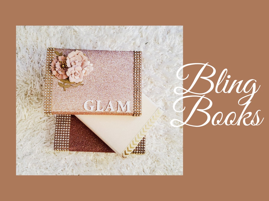 Glam Bookstack (set of 3 Books), Brown Home Decor, Diva Den Decor ...