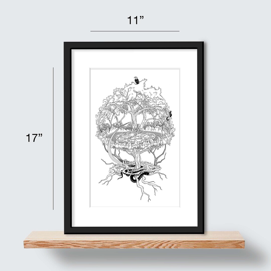 Yggdrasil Tree Art Print - Etsy