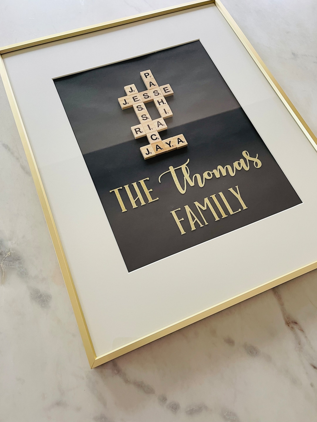 16x20 Family Scrabble Frame, Family Frames, Scrabble Frame - Etsy