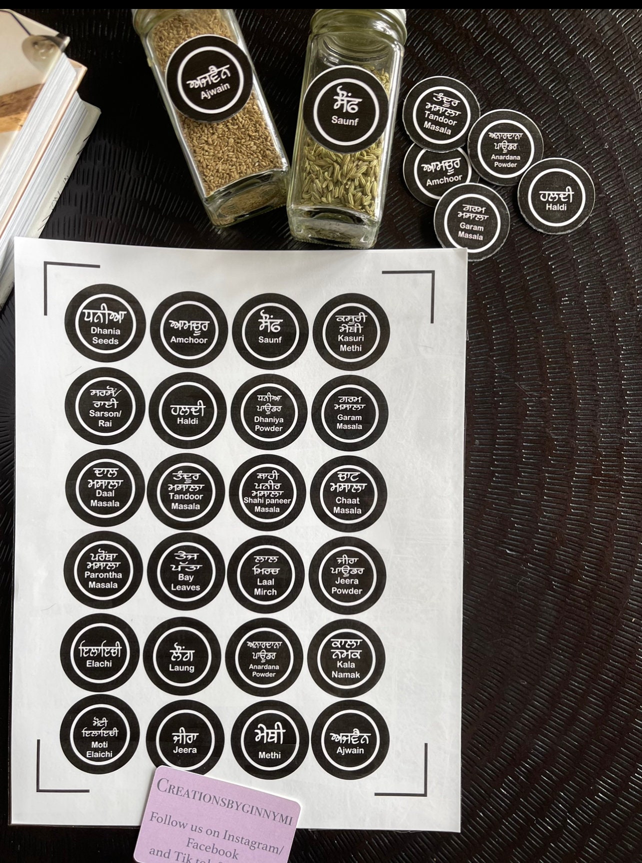Punjabi Masala/spice Labels, Desi Spices, Masala Labels, Spice Labels ...